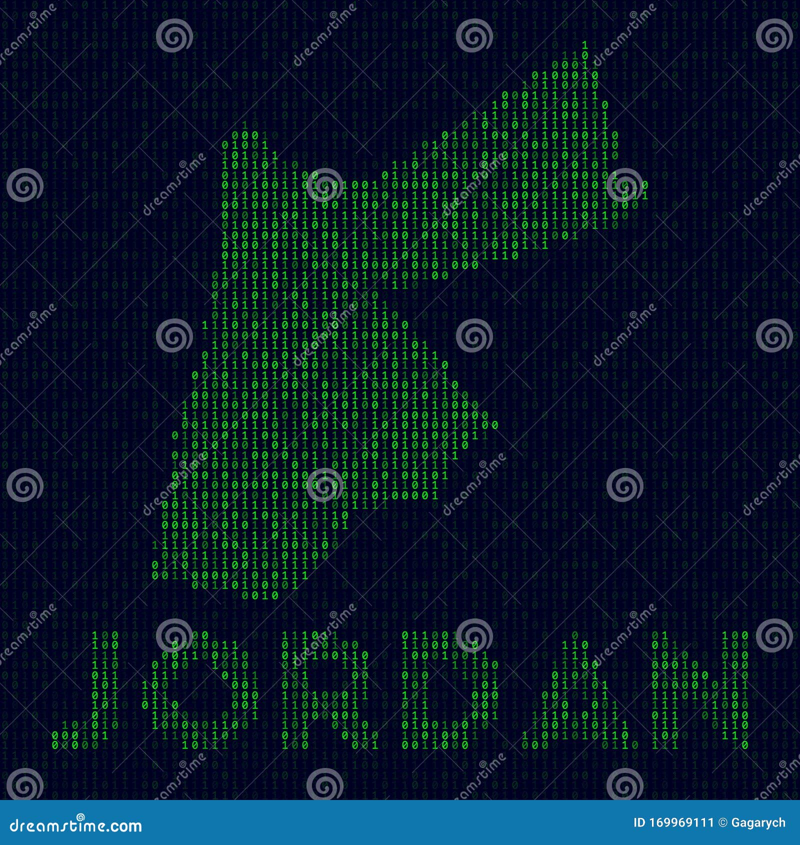 Digital Jordan logo. stock vector. Illustration of computer - 169969111