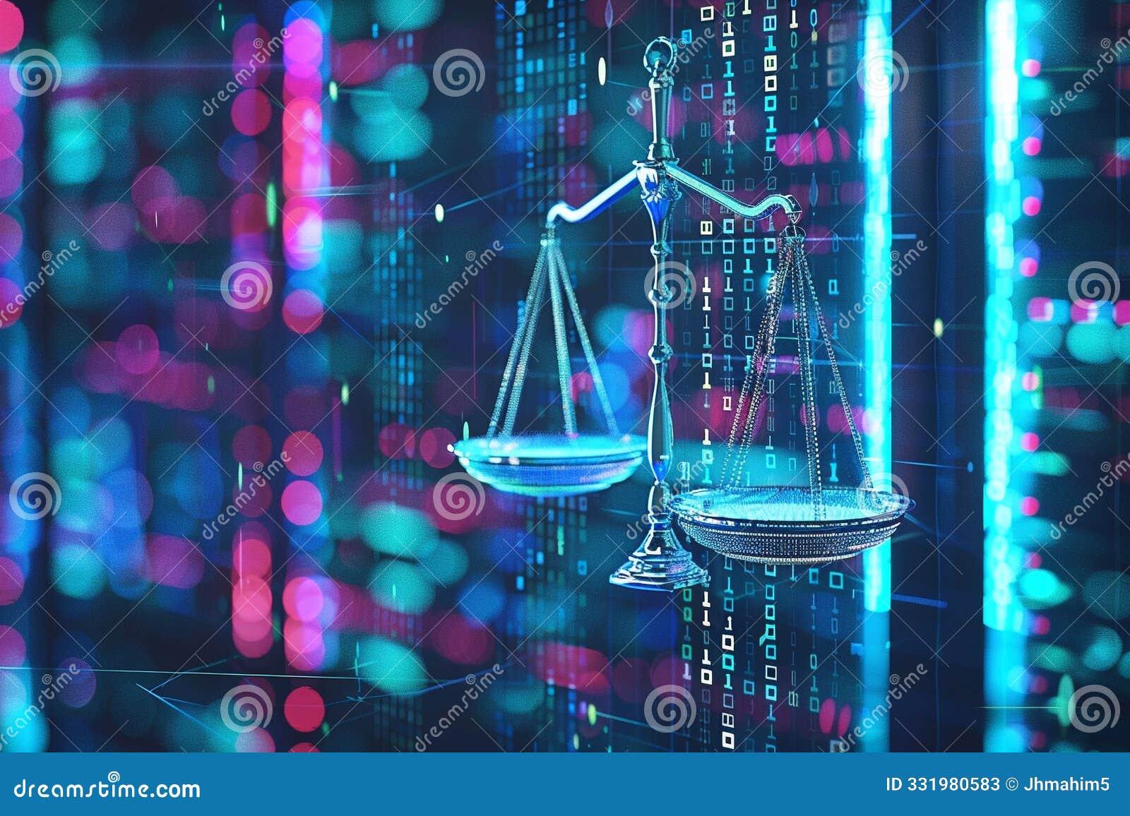 Digital Justice Balancing Act in the Age of Technology Stock ...