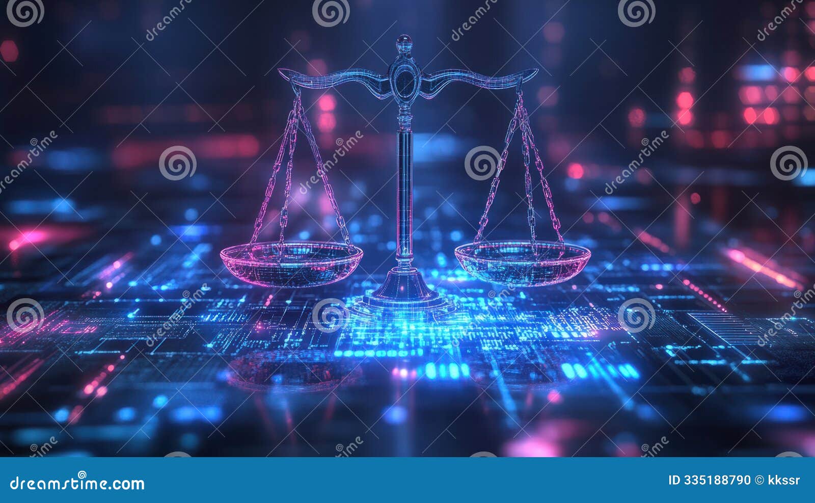 Digital Justice, a Modern Representation of Justice Featuring Digital ...