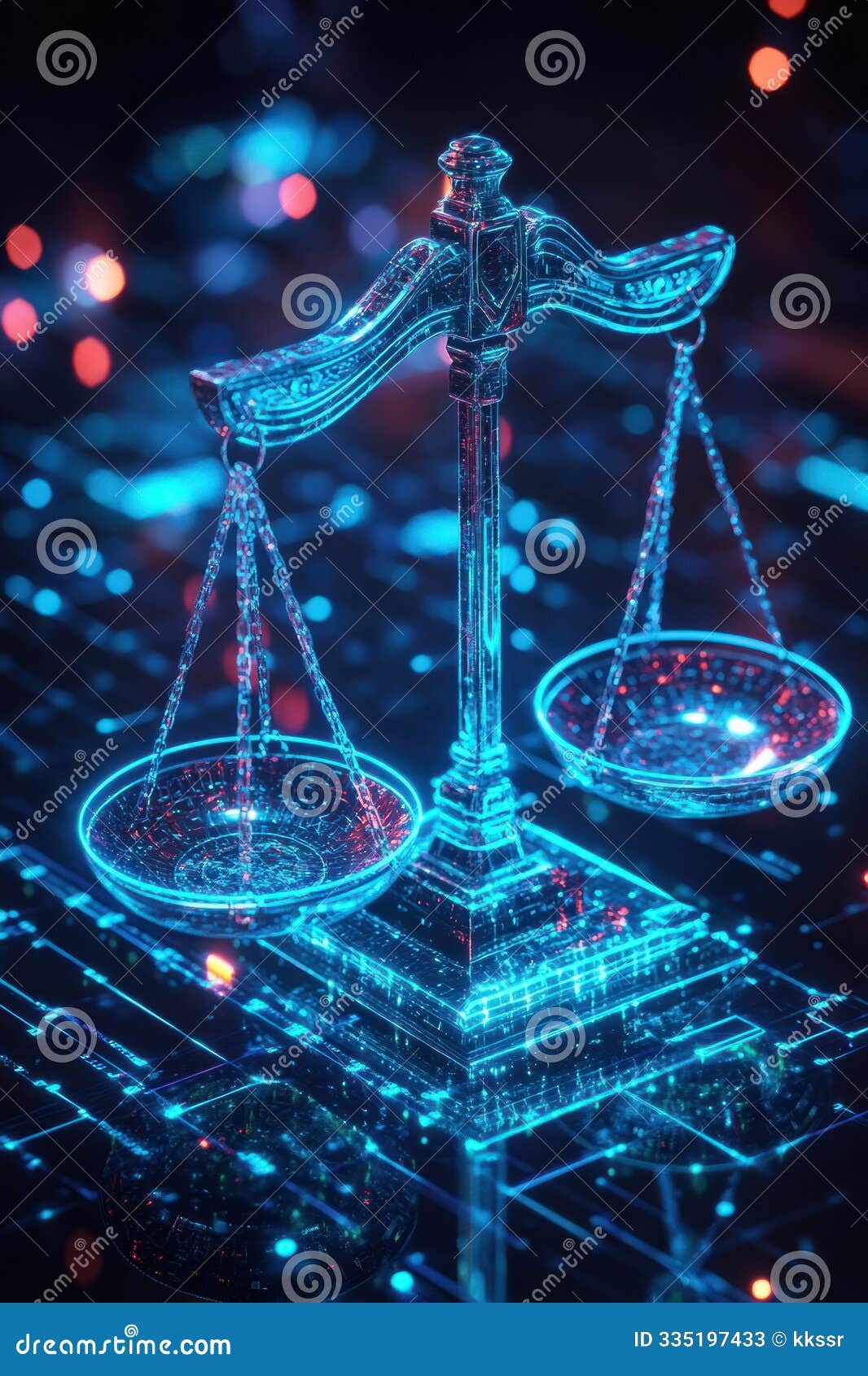 Digital Justice, a Modern Representation of Justice Featuring Digital ...