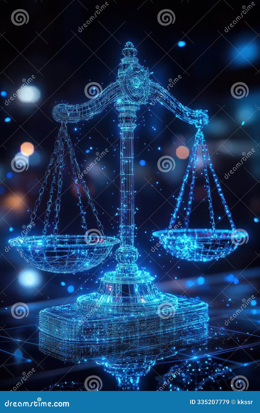 Digital Justice, a Modern Representation of Justice Featuring Digital ...