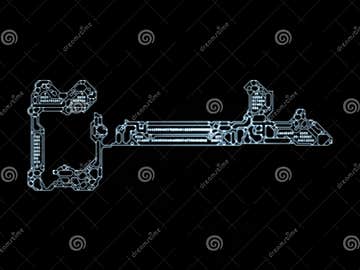 Digital Key Code stock illustration. Illustration of composition - 33332095
