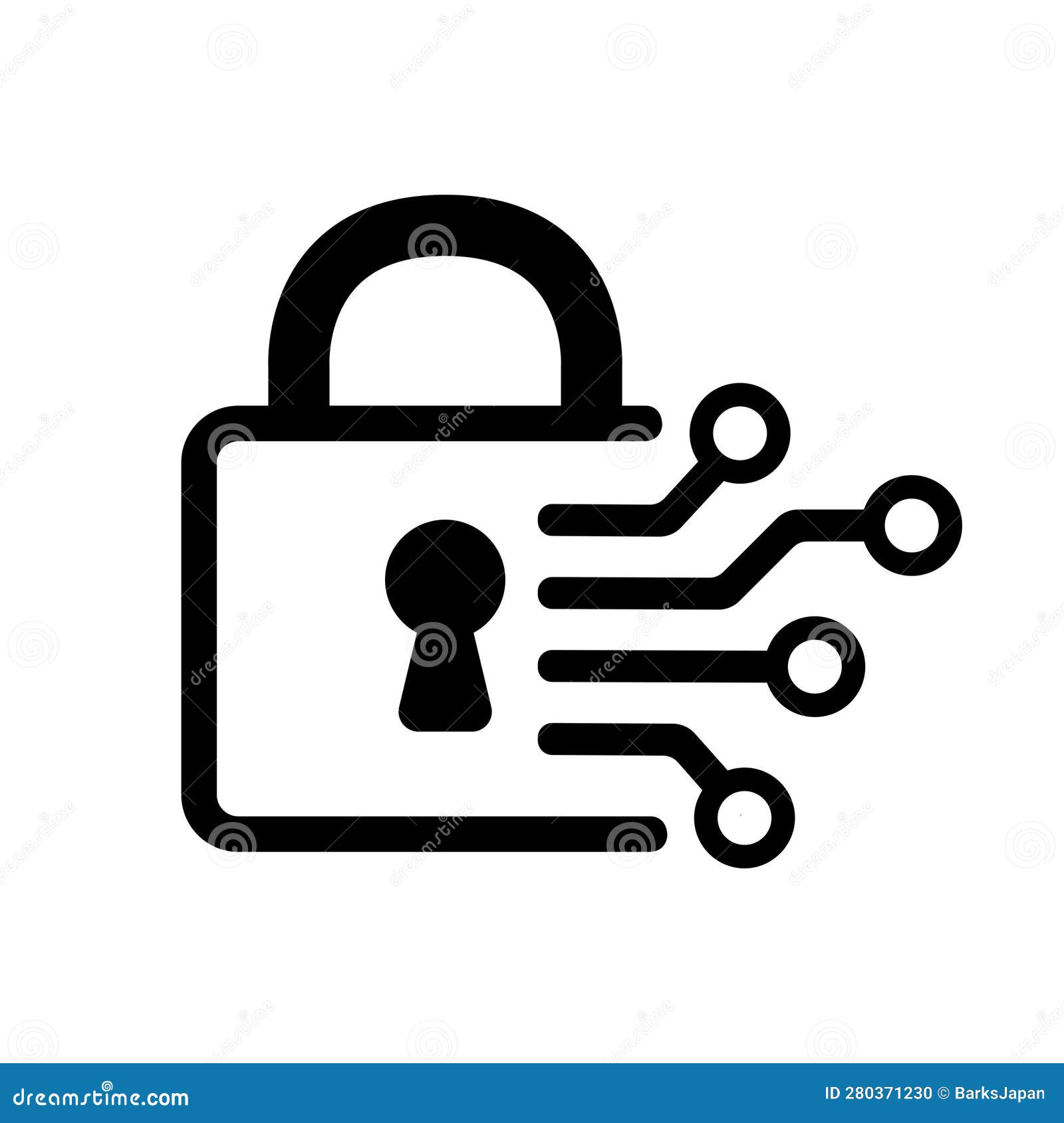 Digital Key Icon Illustration Stock Vector - Illustration of cyberspace ...