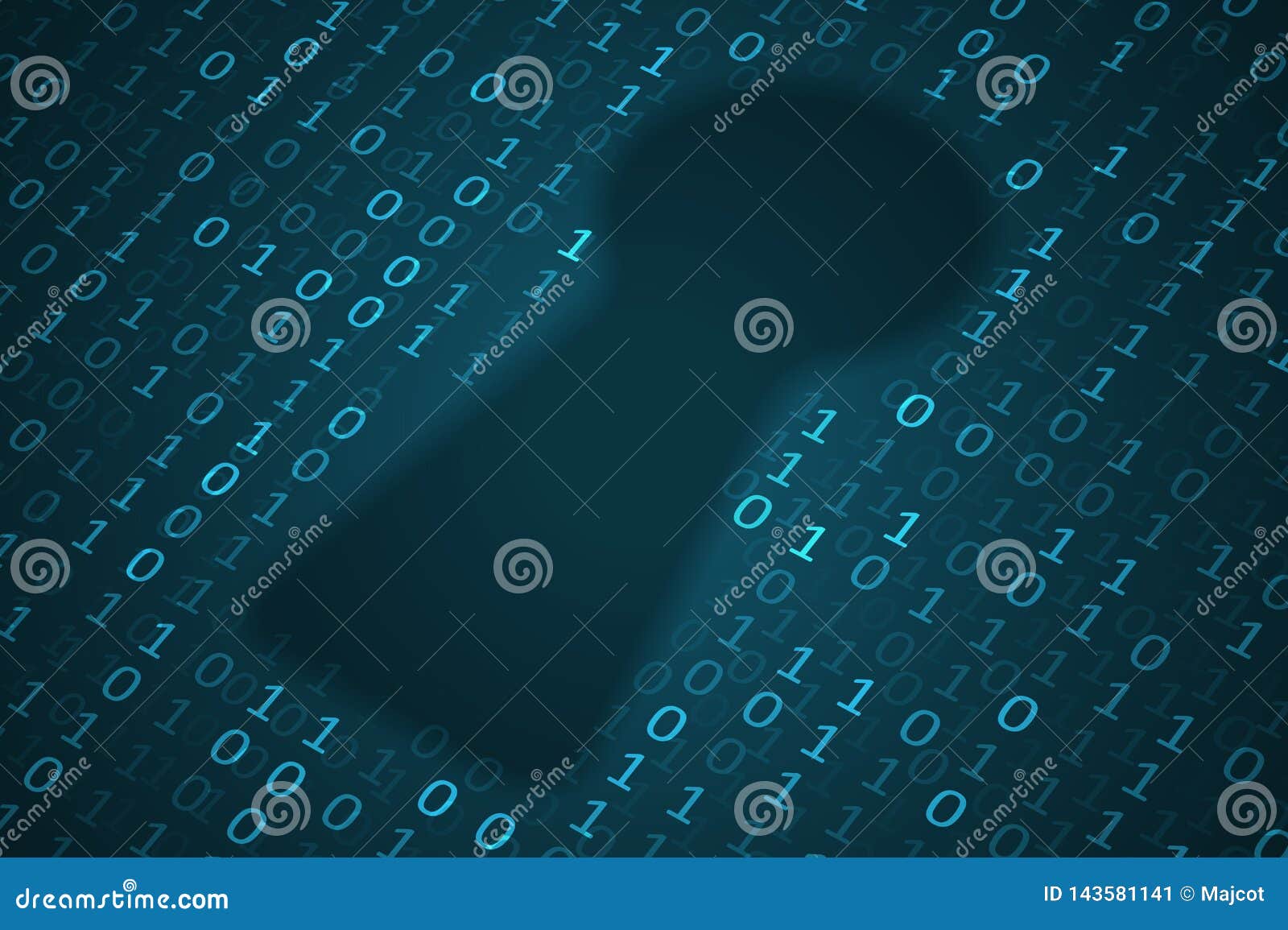 Digital Keyhole Illustration Stock Vector - Illustration of password ...