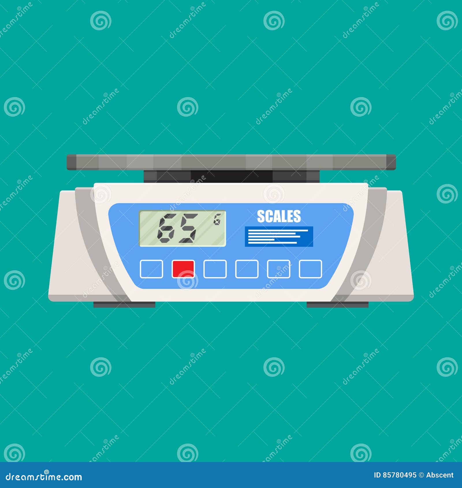 Digital Kitchen Scales Continuous Line Drawing. One Line Art Of Home ...