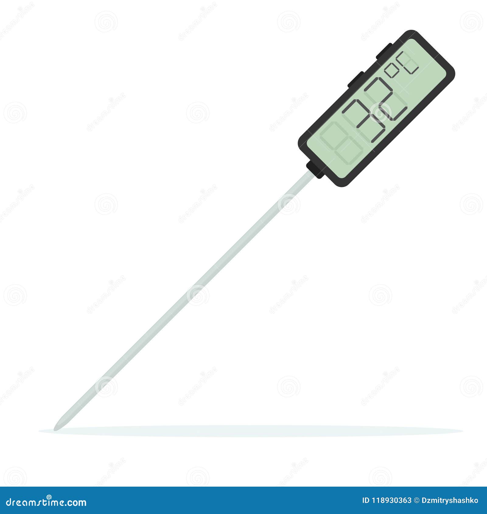 Digital Kitchen Temperature Probe Stock Vector - Illustration of cold ...