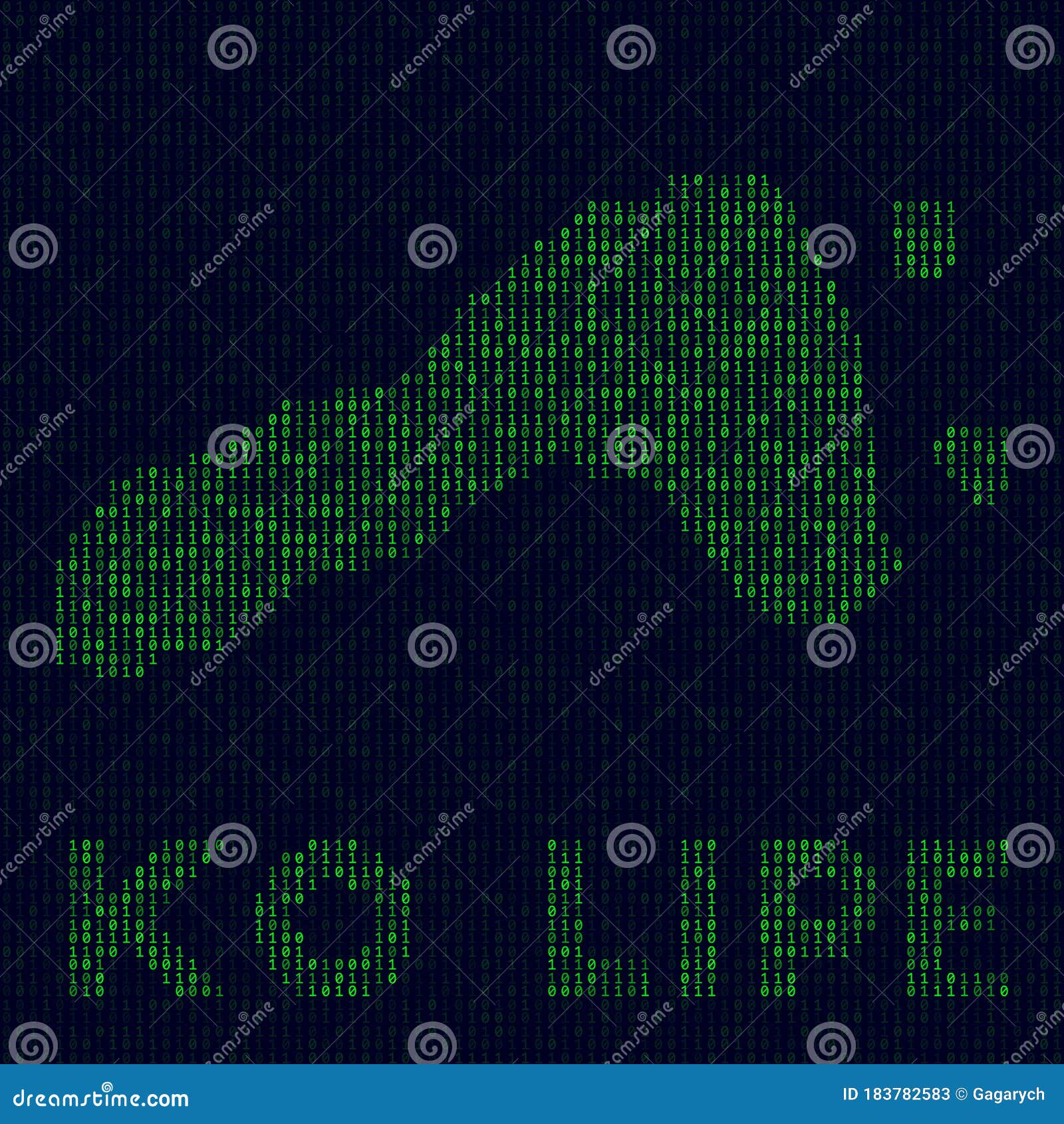 Digital Ko Lipe logo. stock vector. Illustration of data - 183782583