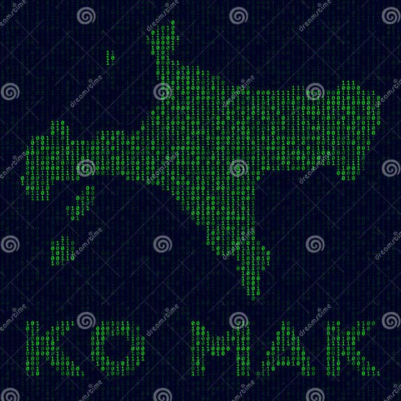 Digital Ko Mak logo. stock vector. Illustration of cyber - 197203443