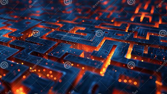 A Digital Labyrinth with Multiple Paths that Converge and Diverge As ...