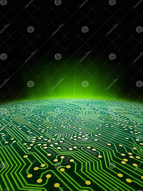 Digital Landscape stock image. Image of technology, science - 26138067