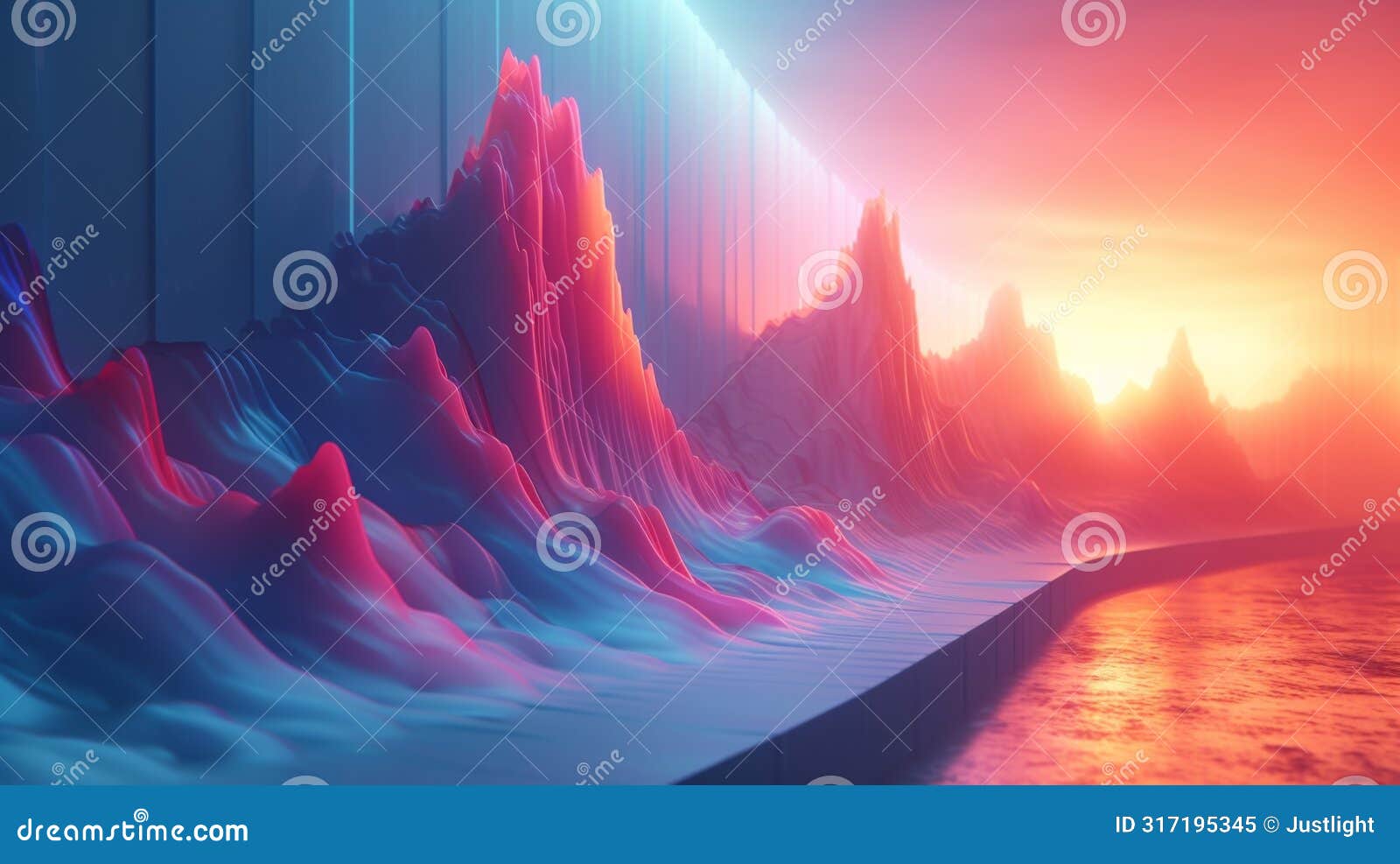 A Digital Landscape of Floating Graphs and Charts Showcasing the ...