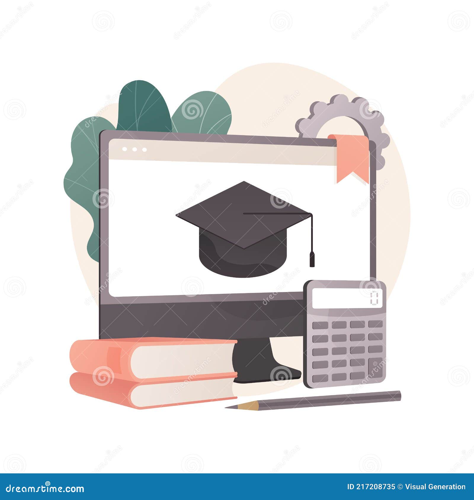 Digital Learning Abstract Concept Vector Illustration. Stock Vector ...