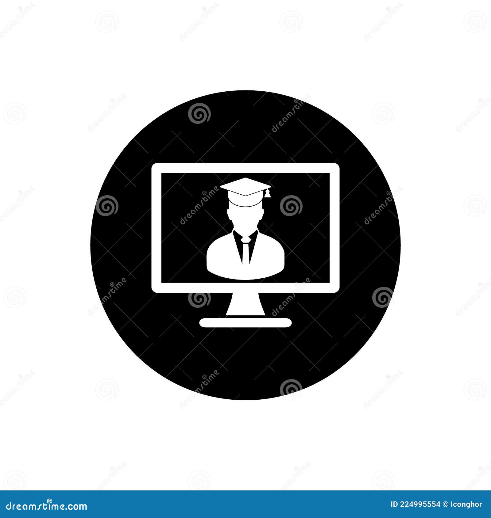Digital Learning Service Icon Stock Vector - Illustration of service ...