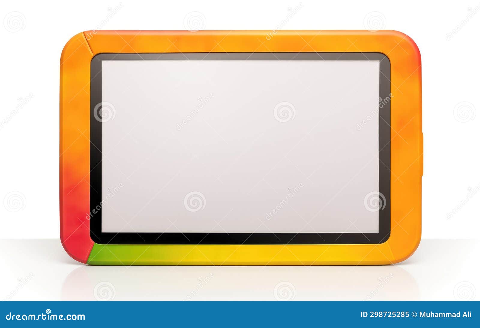 Digital Learning Tool on White Background Stock Image - Image of ...