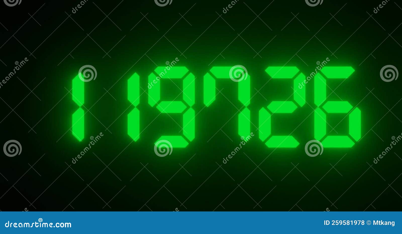 Digital LED Display with Random and Fast Changing Numbers for Password ...