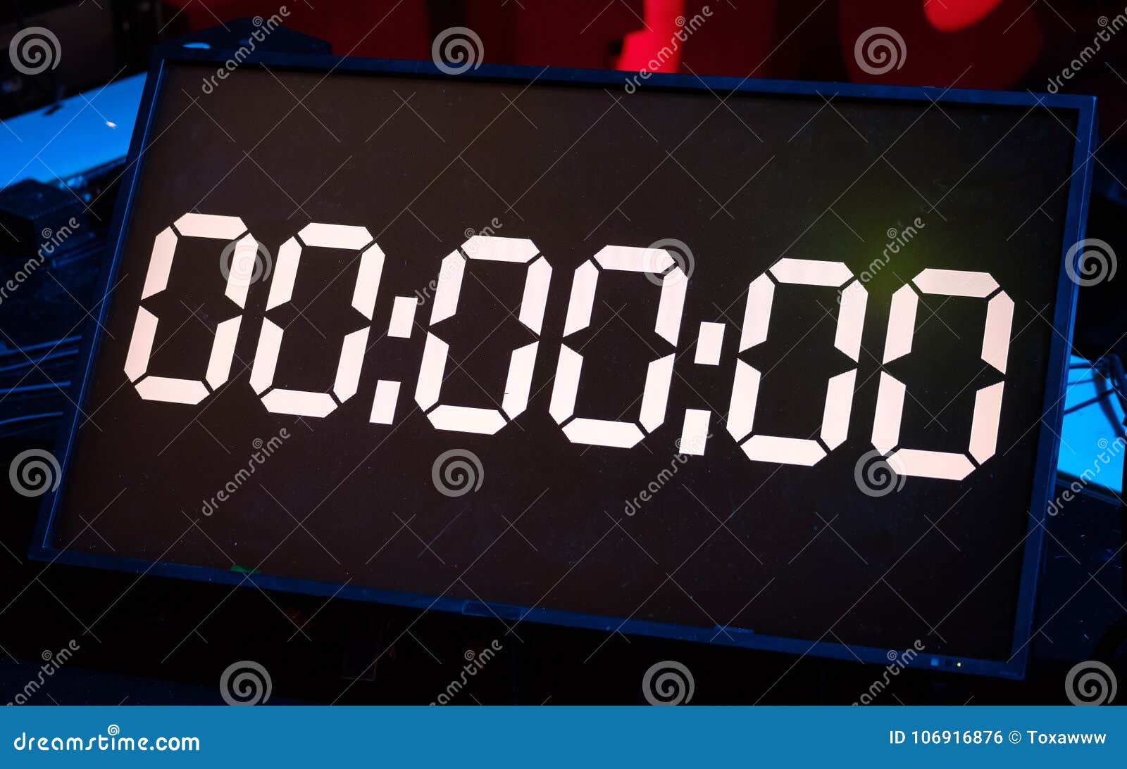 Digital Led Screen with Countdown, Stock Photo - Image of digital ...