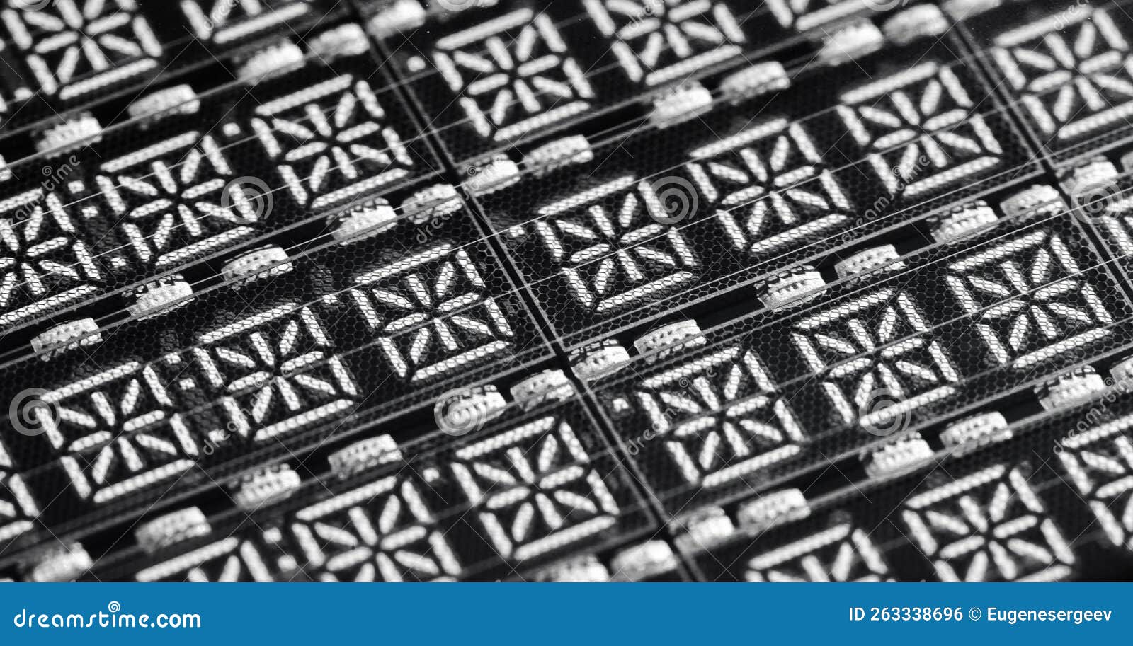 Digital LED Text Display Panel, Close-up Photo Stock Photo - Image of ...