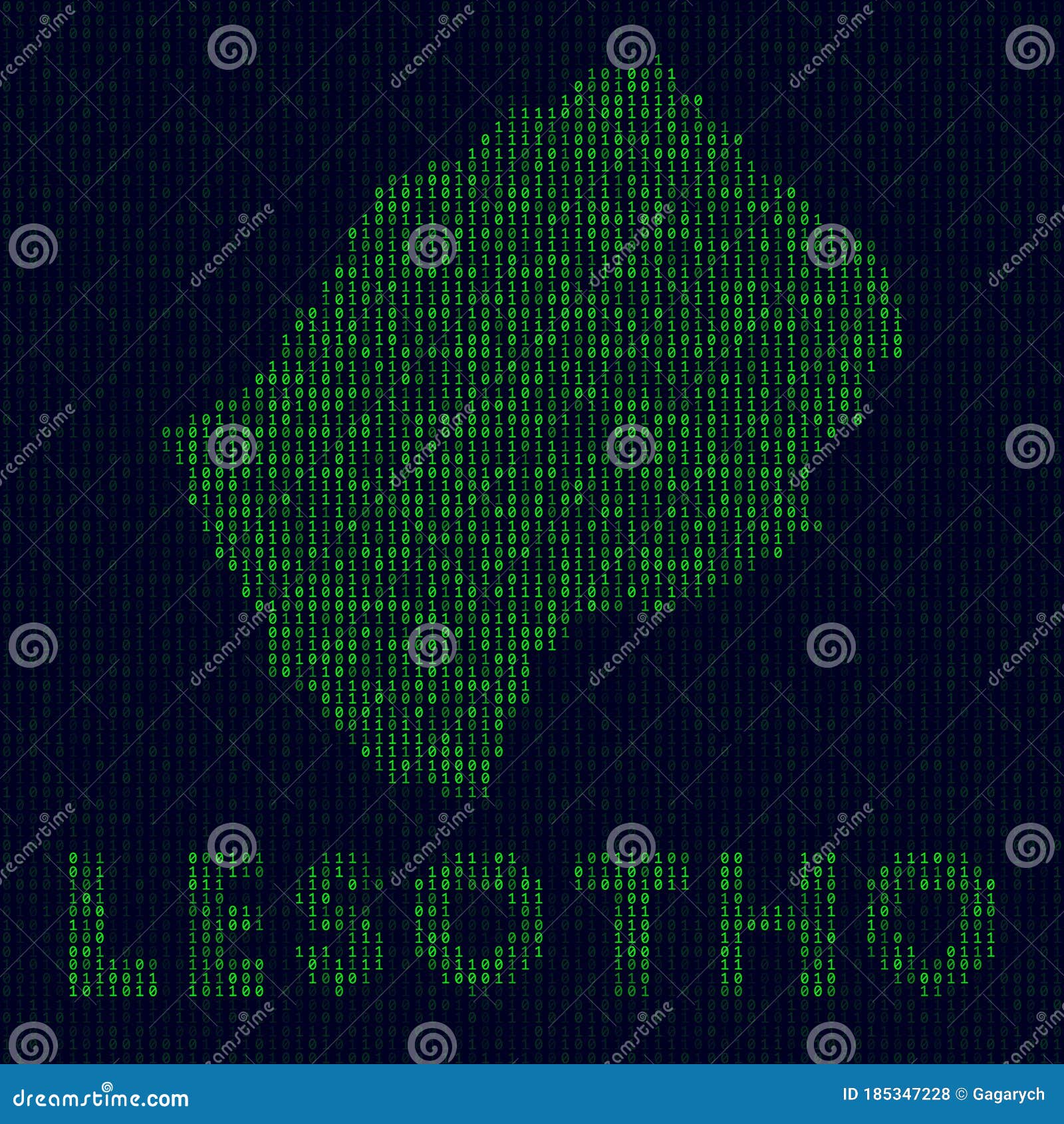 Digital Lesotho logo. stock vector. Illustration of background - 185347228