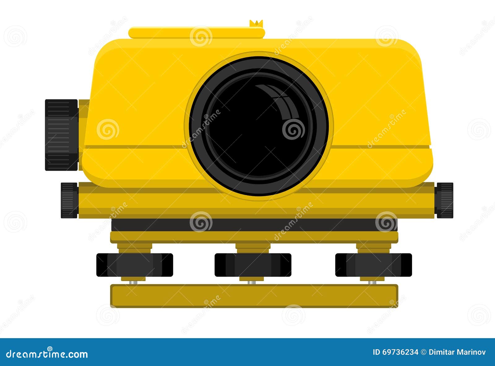 Digital level device stock vector. Illustration of alignment - 69736234