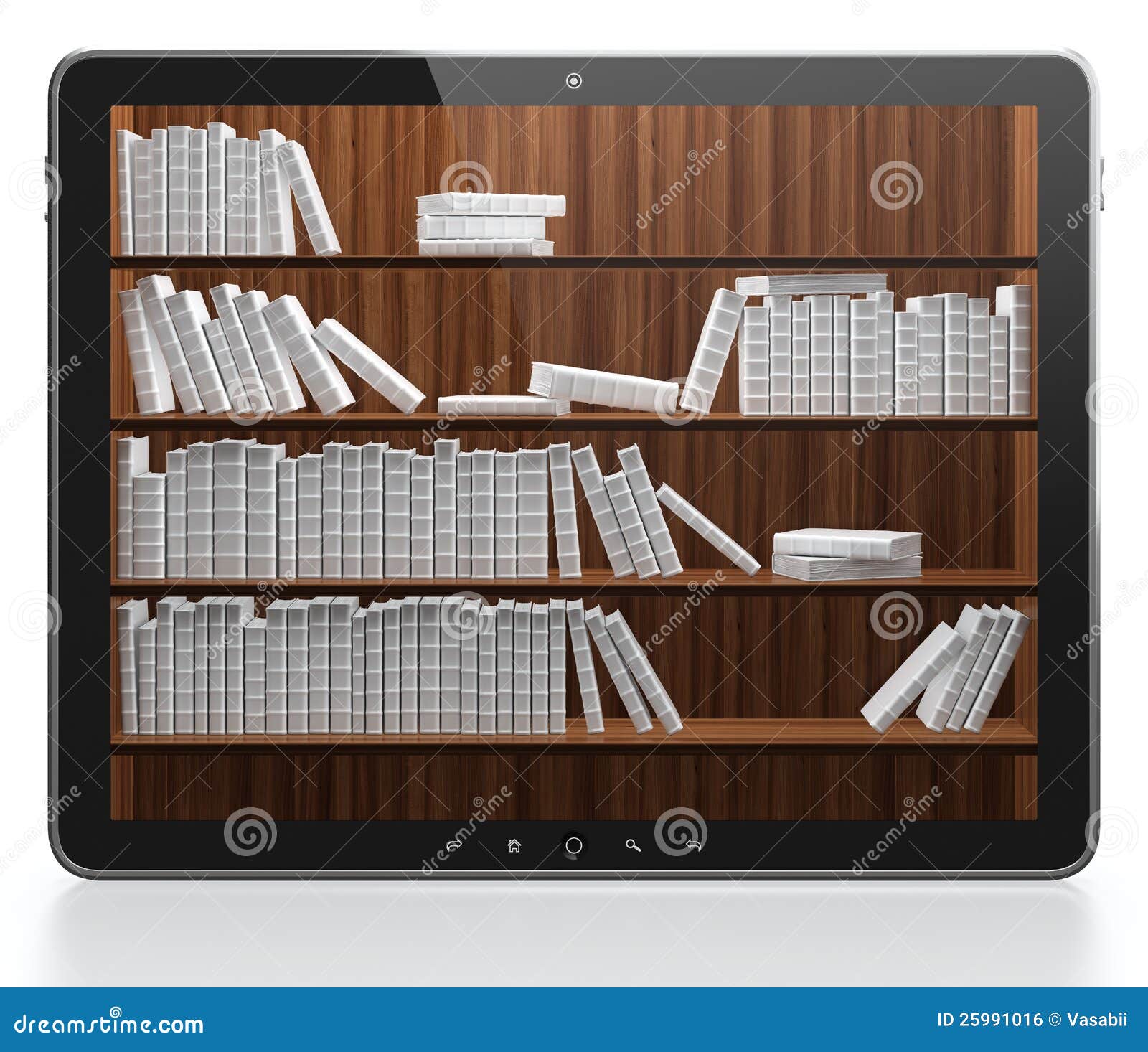 Digital library stock illustration. Illustration of data - 25991016