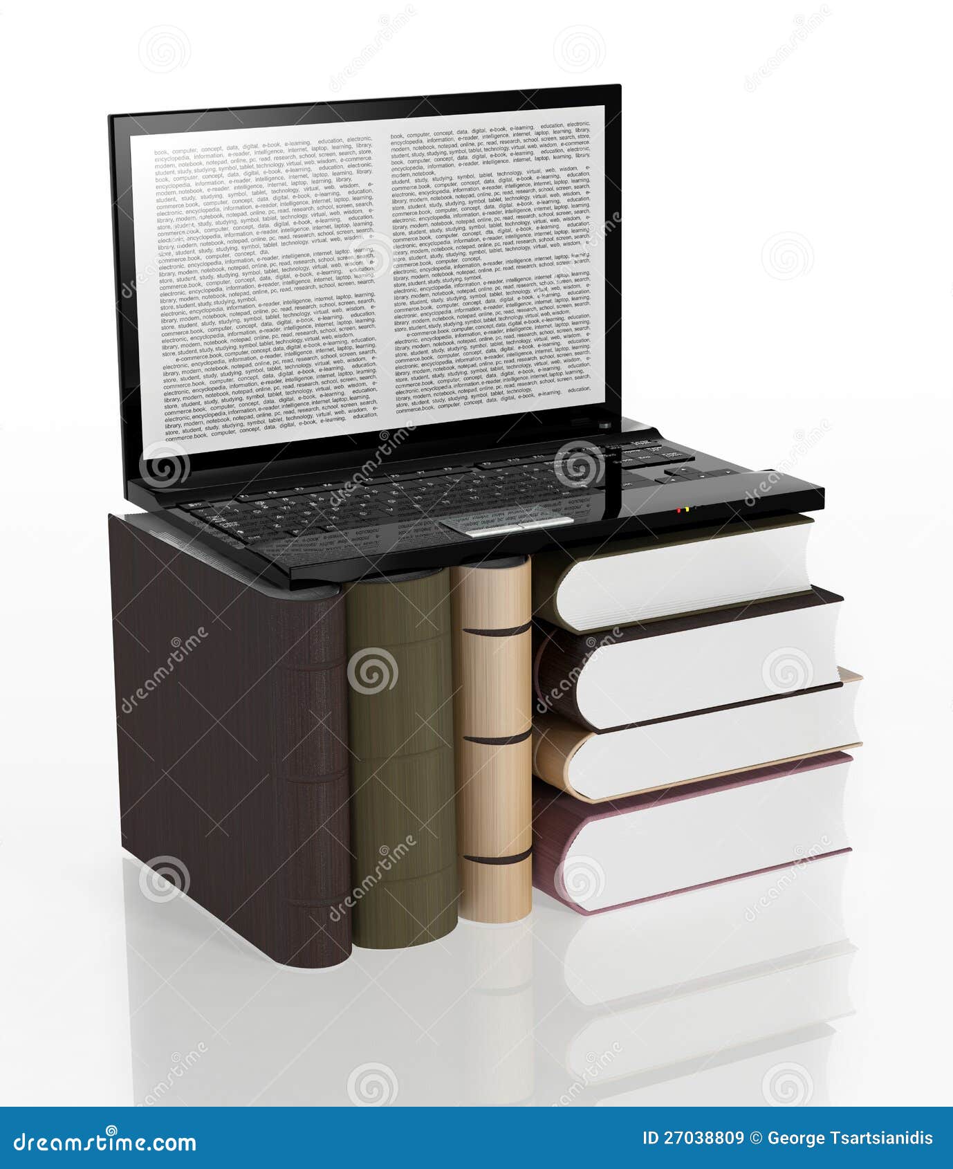 Digital library stock illustration. Illustration of bookstore - 27038809