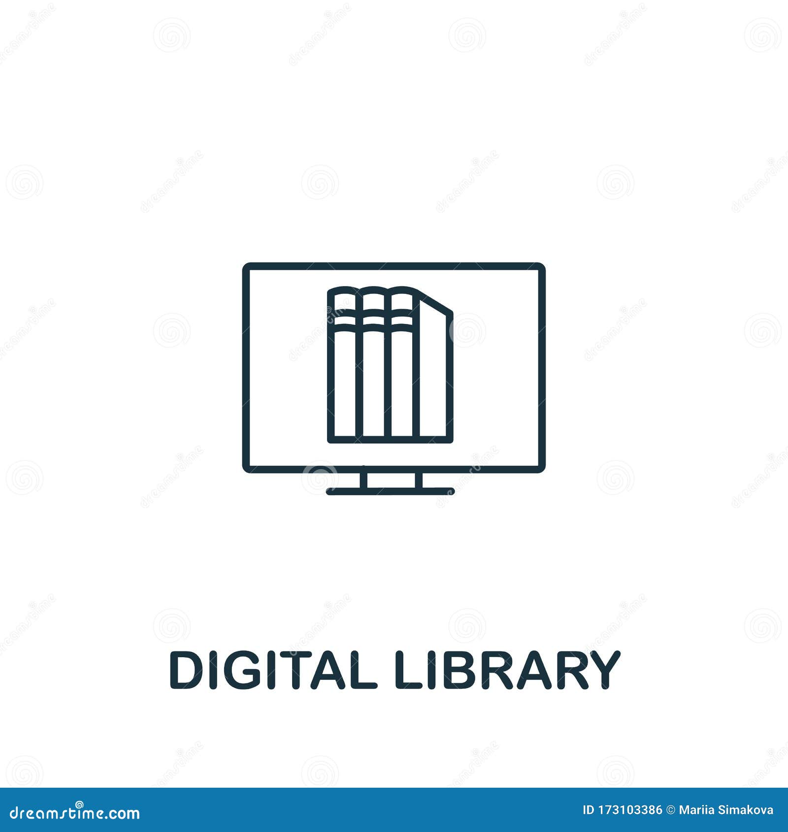 Digital Library Icon