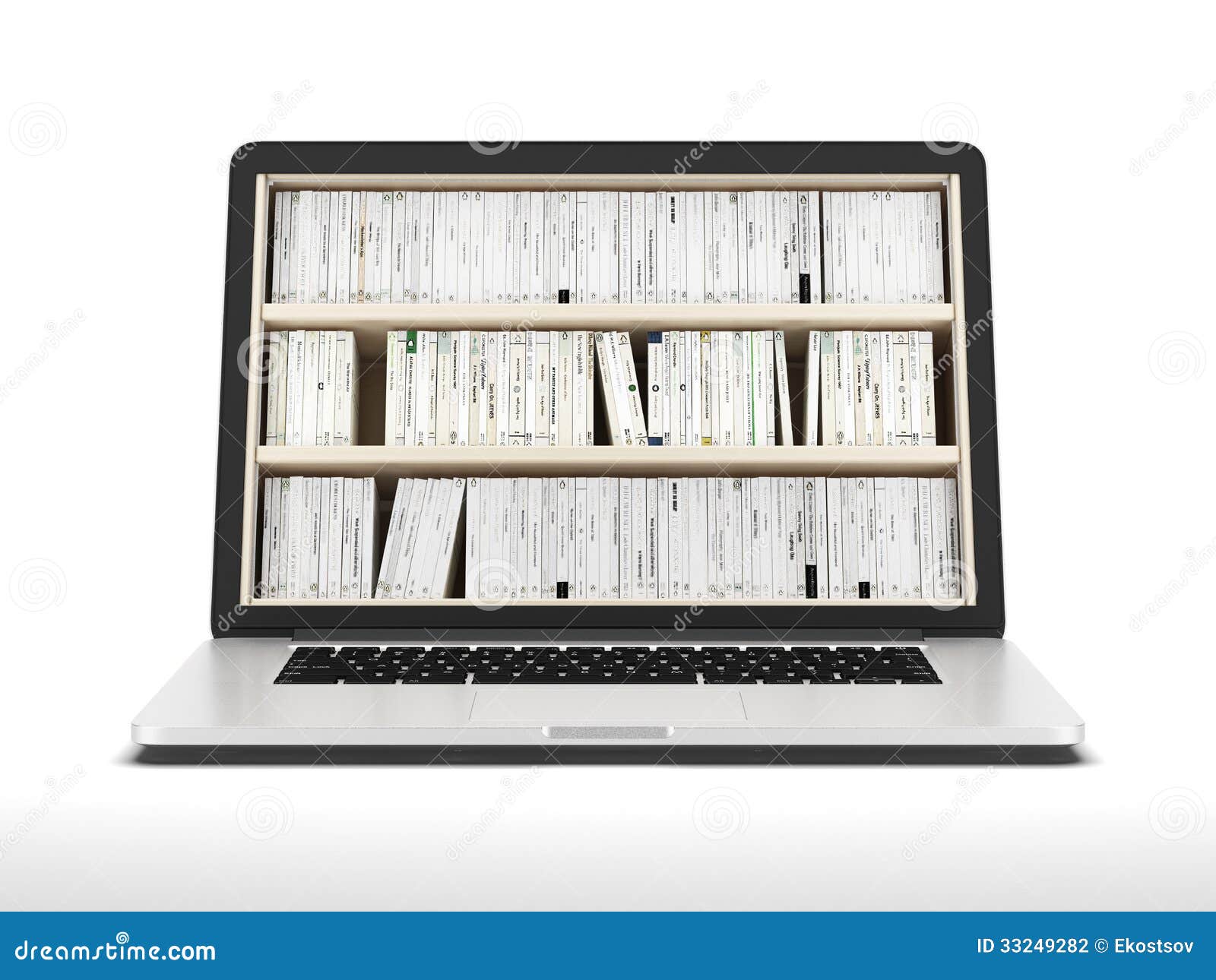 Digital library stock illustration. Illustration of desktop - 33249282