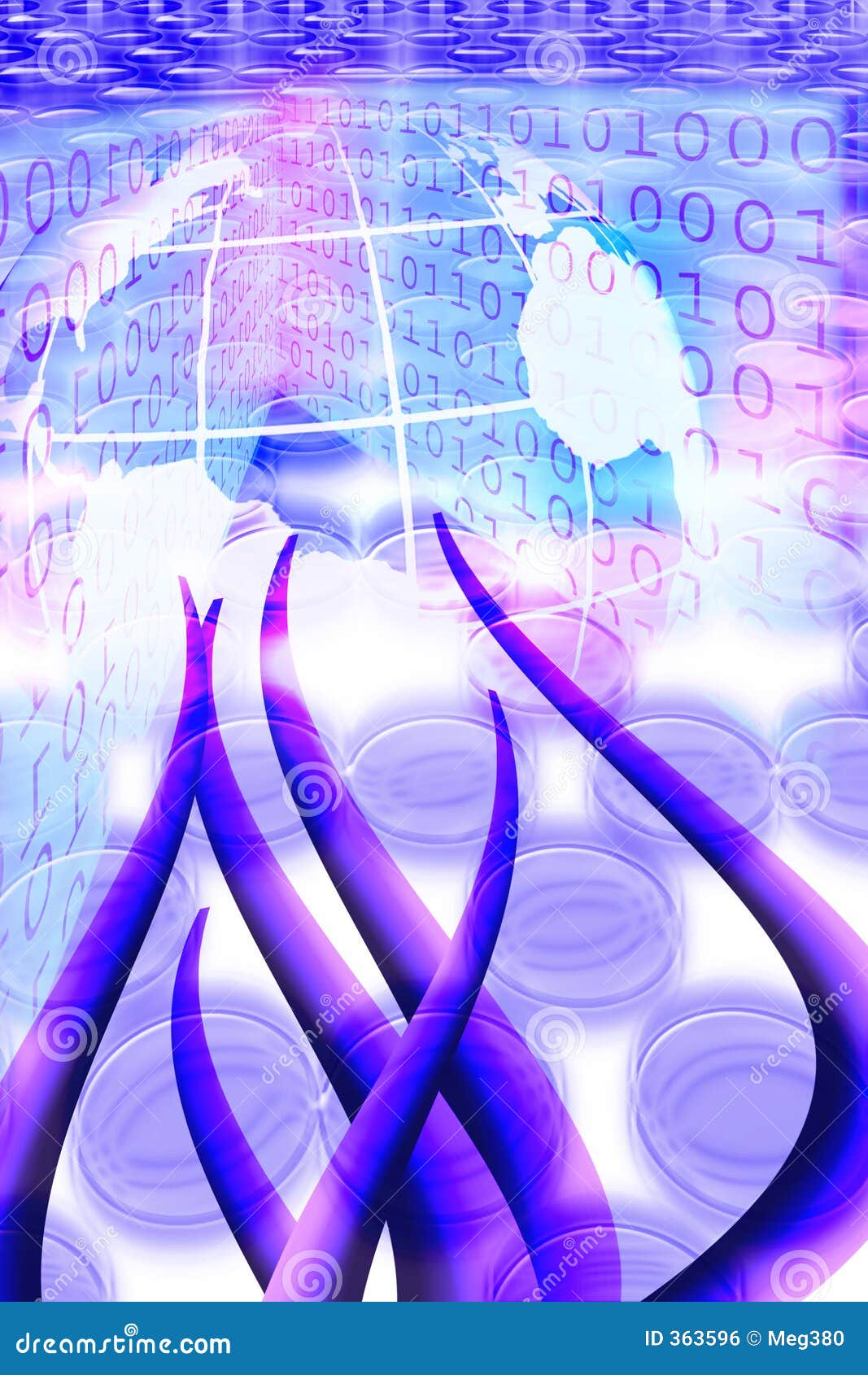 Digital life stock illustration. Illustration of colourful - 363596