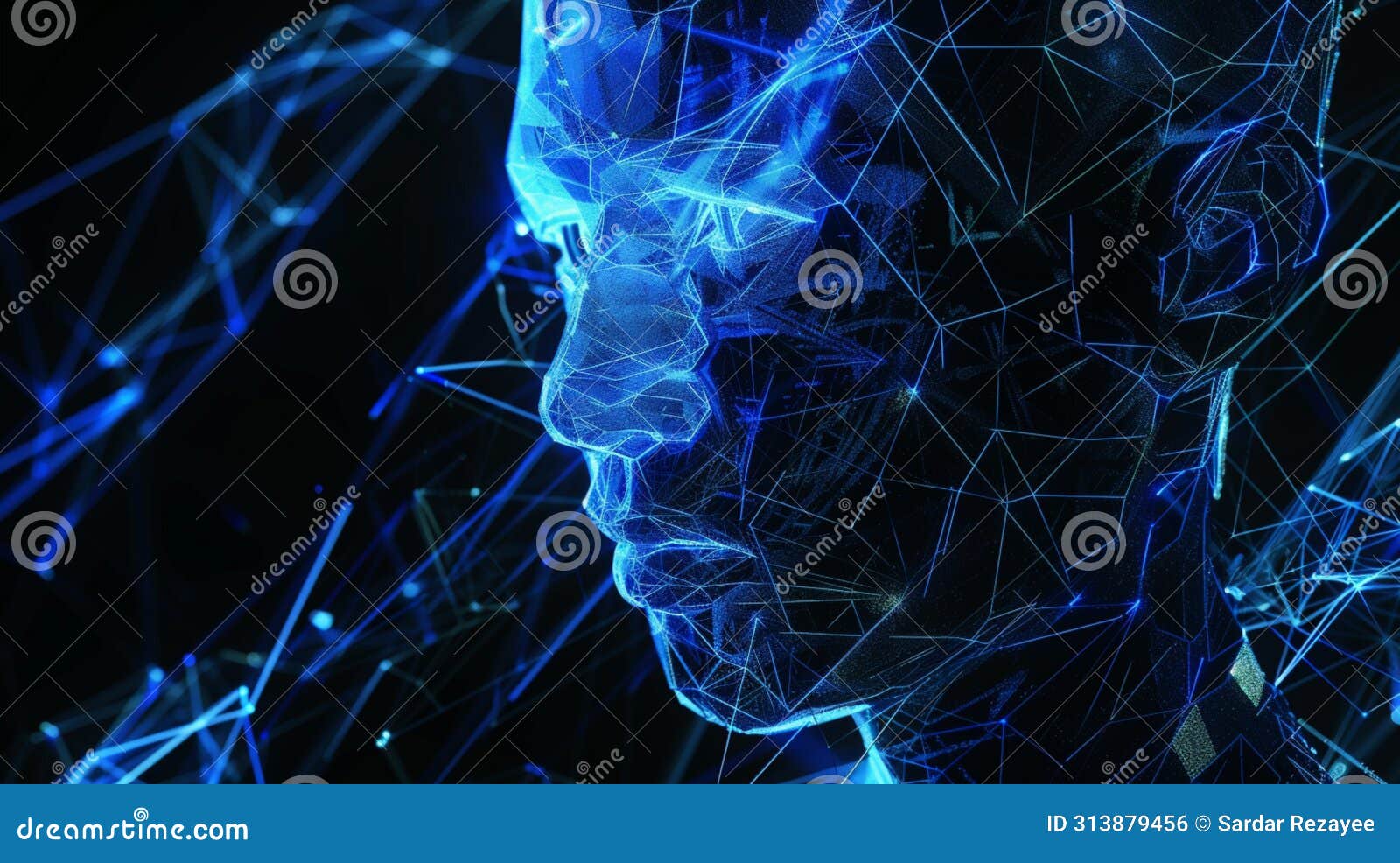Digital Life with Artificial Intelligence AI Stock Photo - Image of ...