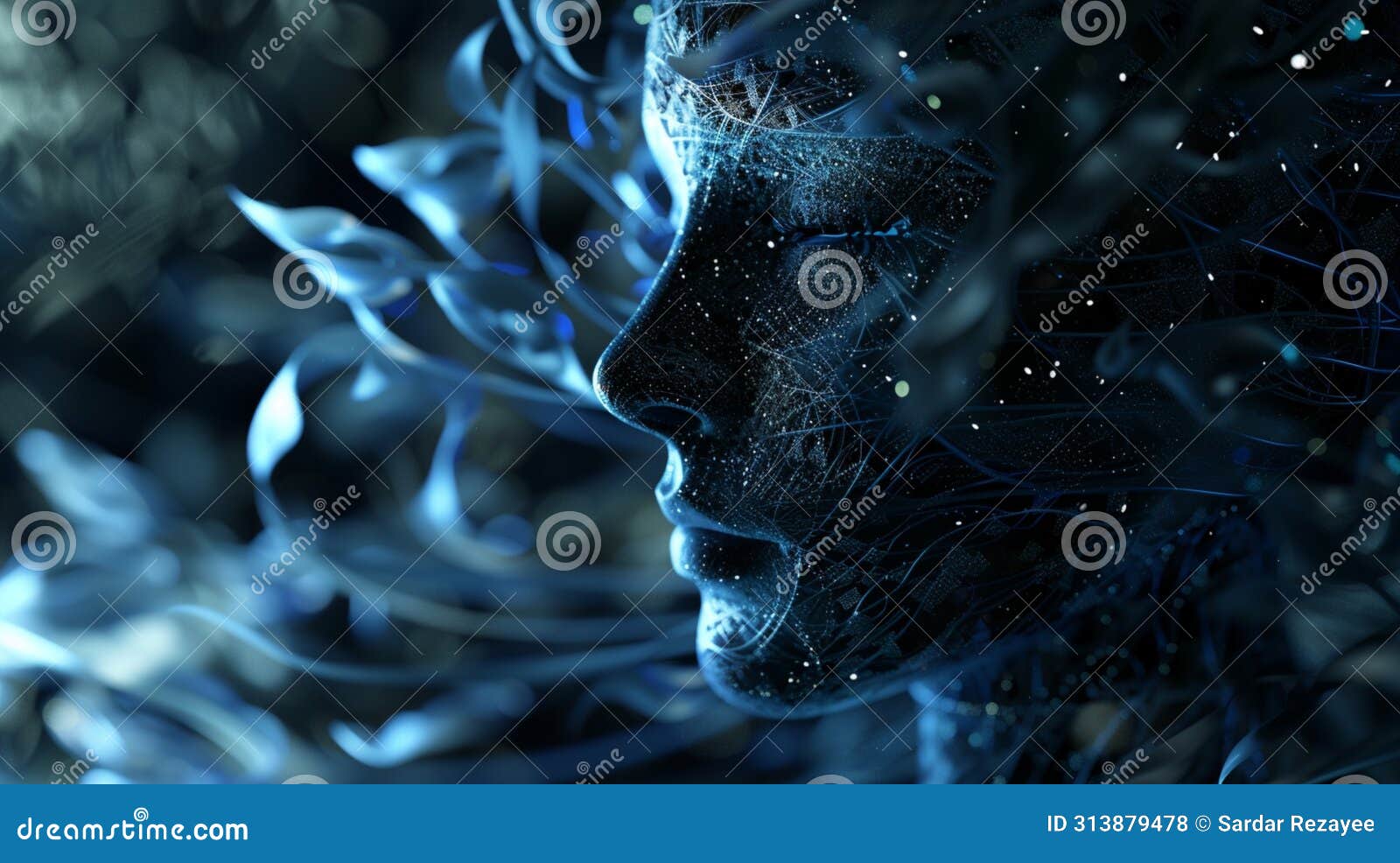 Digital Life with Artificial Intelligence AI Stock Photo - Image of ...
