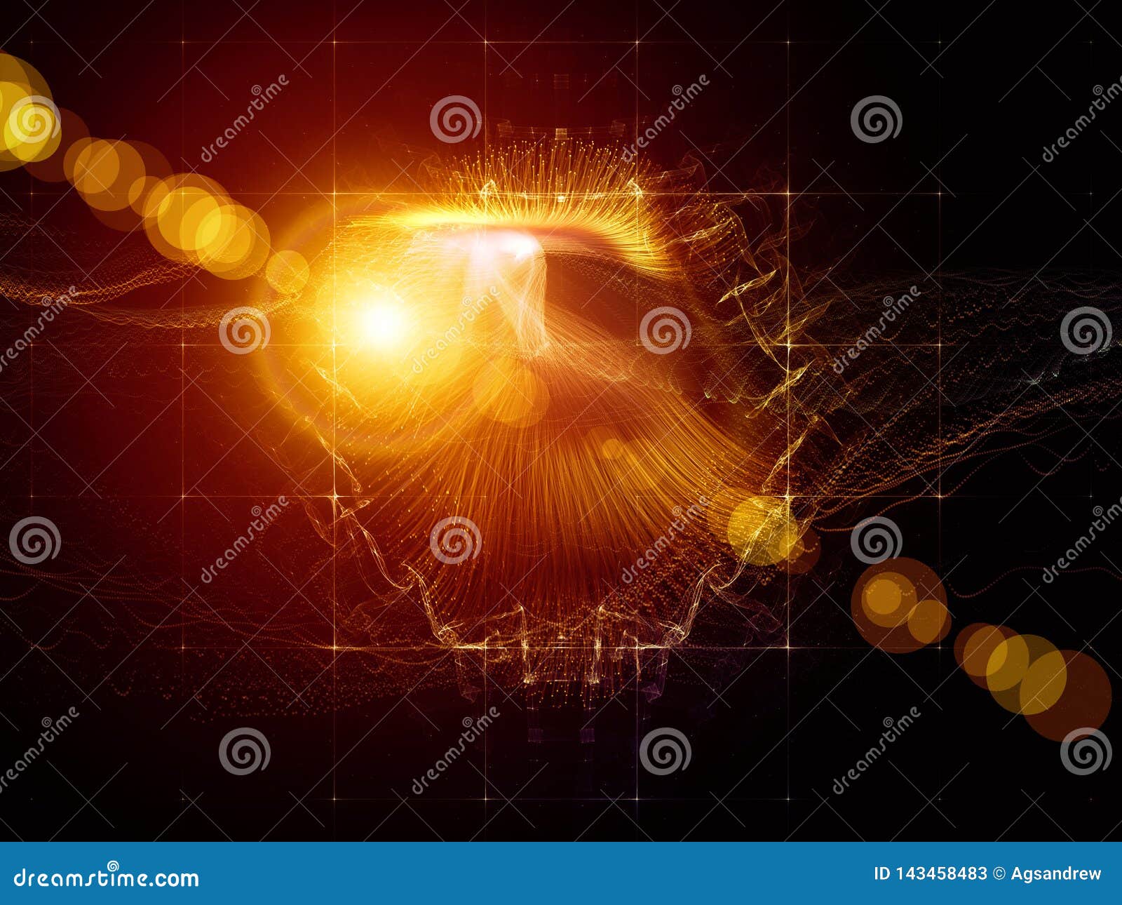 Digital Life of Virtual World Stock Illustration - Illustration of ...