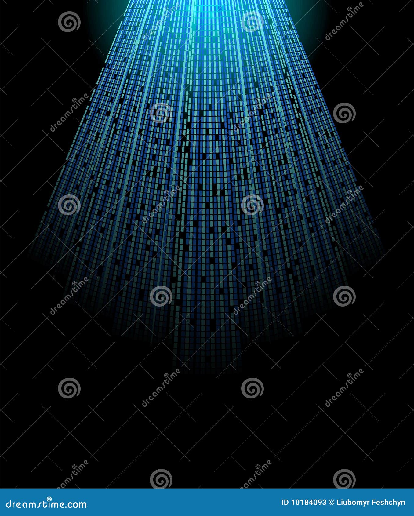 Digital light stock vector. Illustration of blue, creativity - 10184093