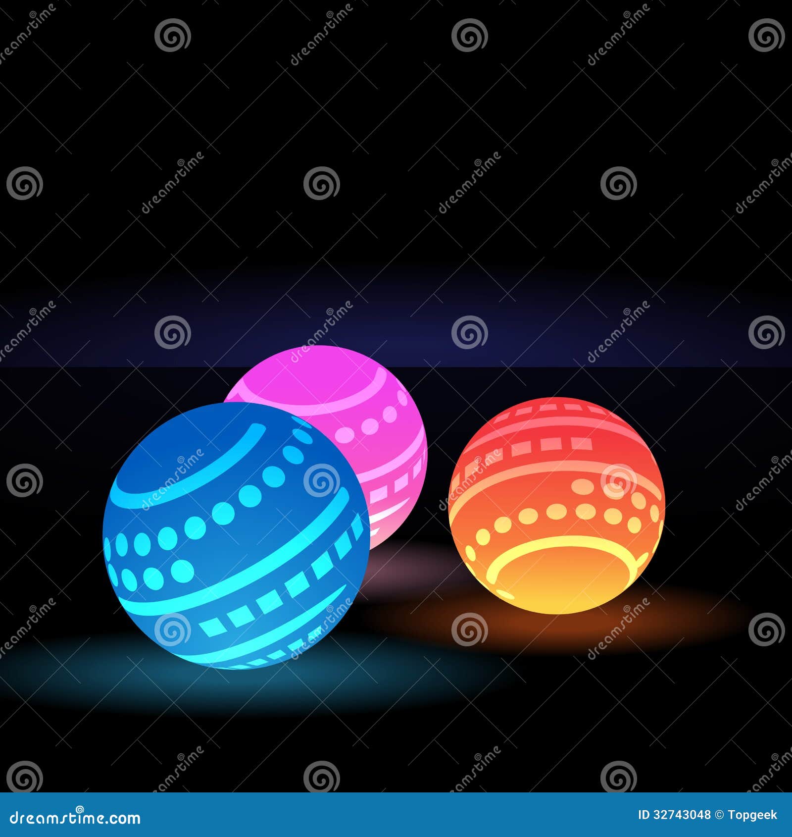 Digital Light Balls stock vector. Illustration of ball - 32743048