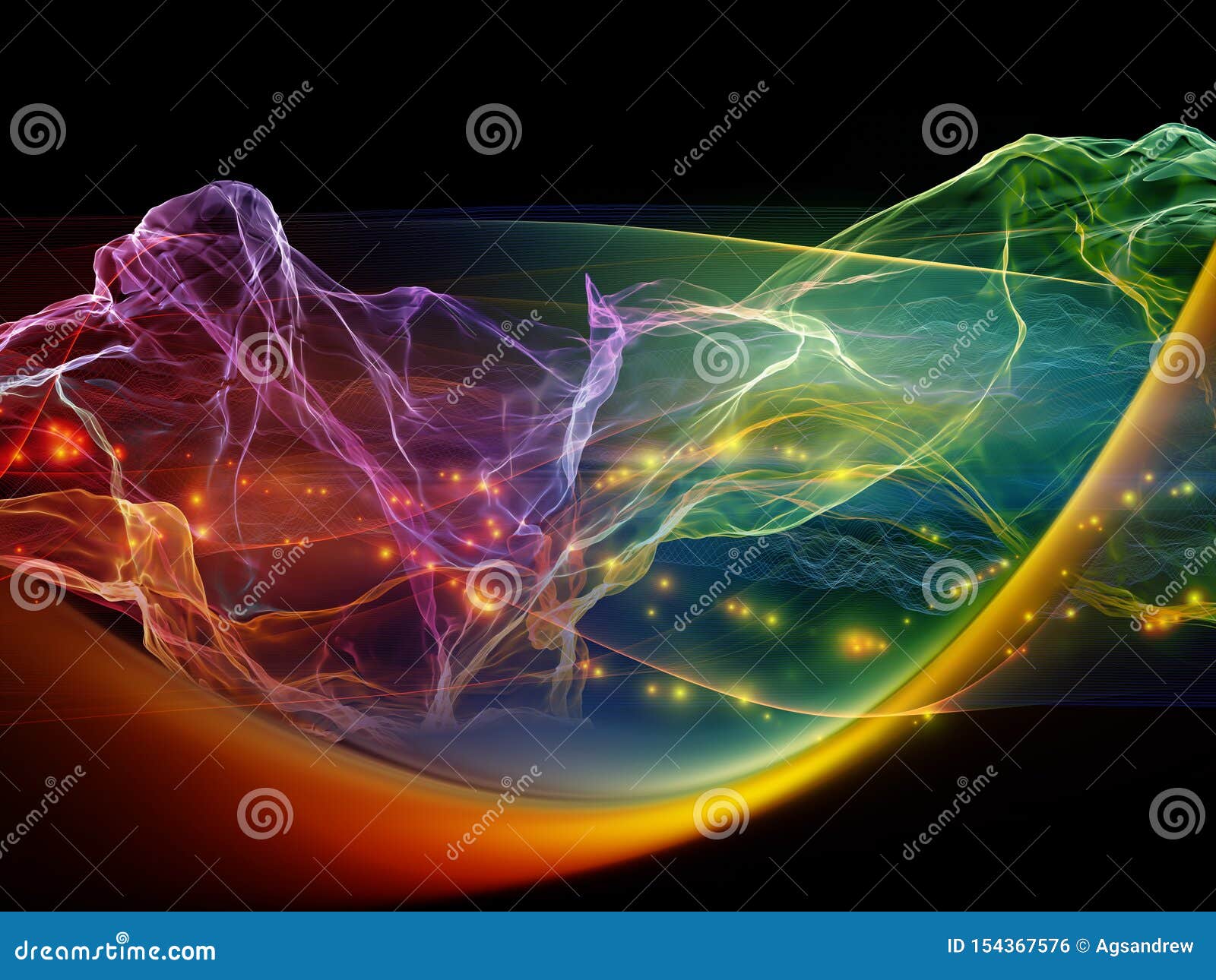Digital Light Wave stock illustration. Illustration of dynamic - 154367576