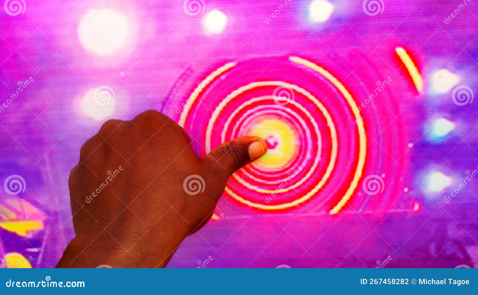 Digital Lighting Display Communication Network System Stock Photo ...