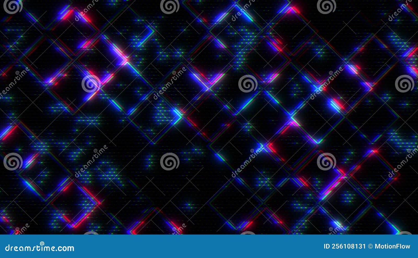 Digital Lines and Elements Pattern with Glitch Effect on Computer ...