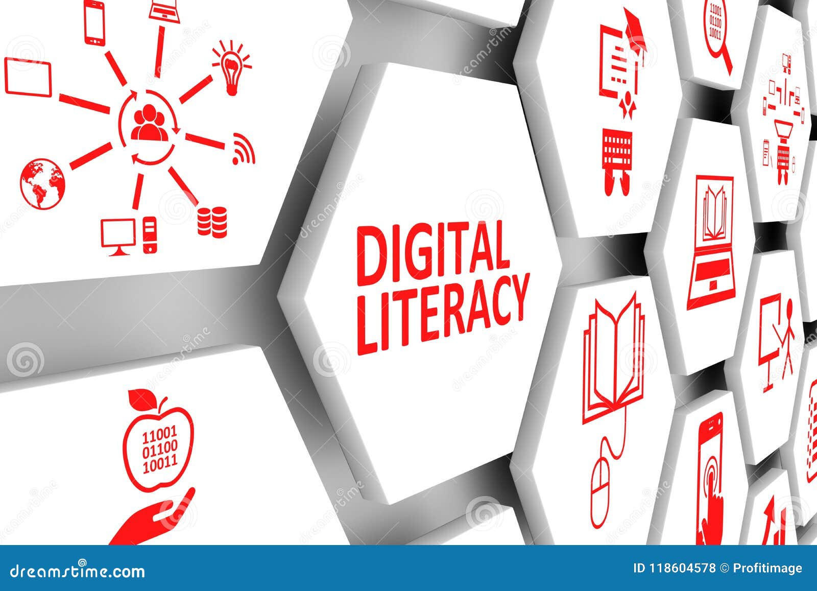 Digital literacy concept stock illustration. Illustration of network ... Digital literacy concept stock illustration. Illustration of network ...