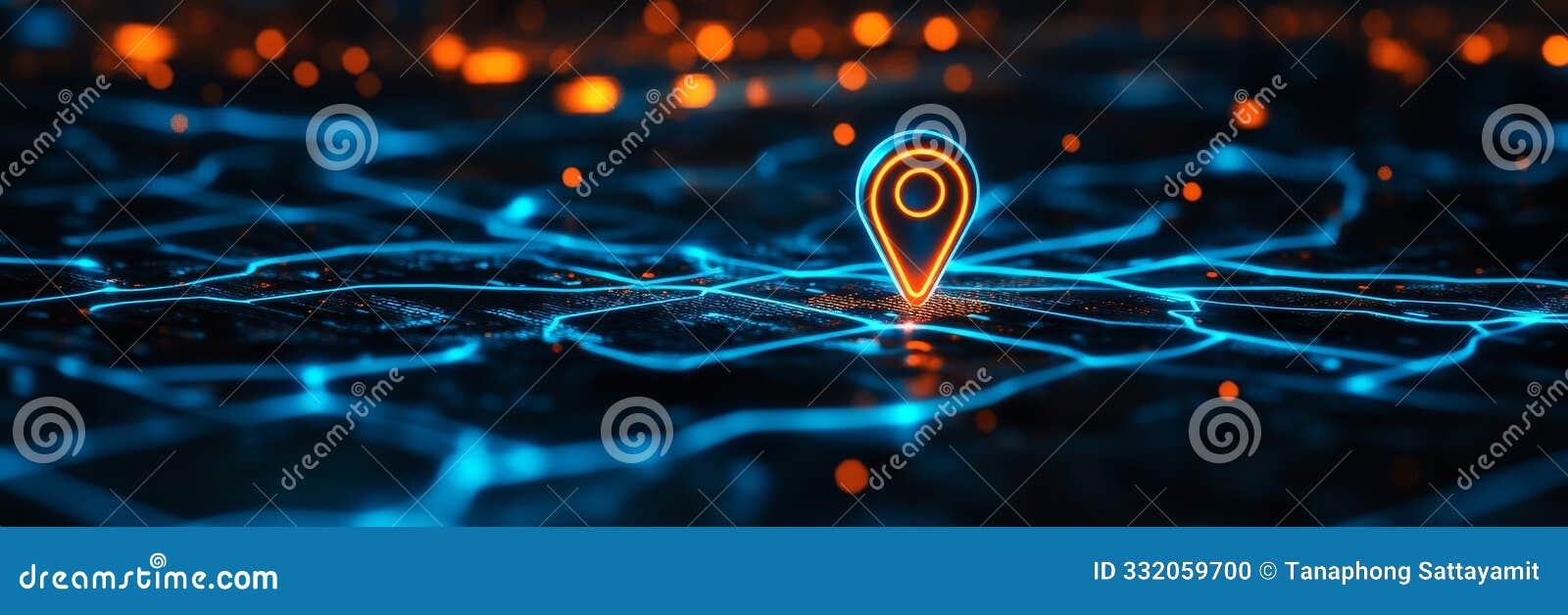 A Glowing Key Stands Upright On A Dark, Stylized Digital World Map ...