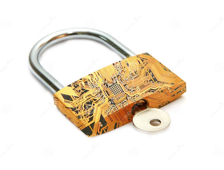 Digital lock stock photo. Image of safety, concept, composite - 3171606