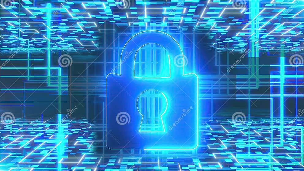 Digital lock stock photo. Image of internet, privacy - 353082424