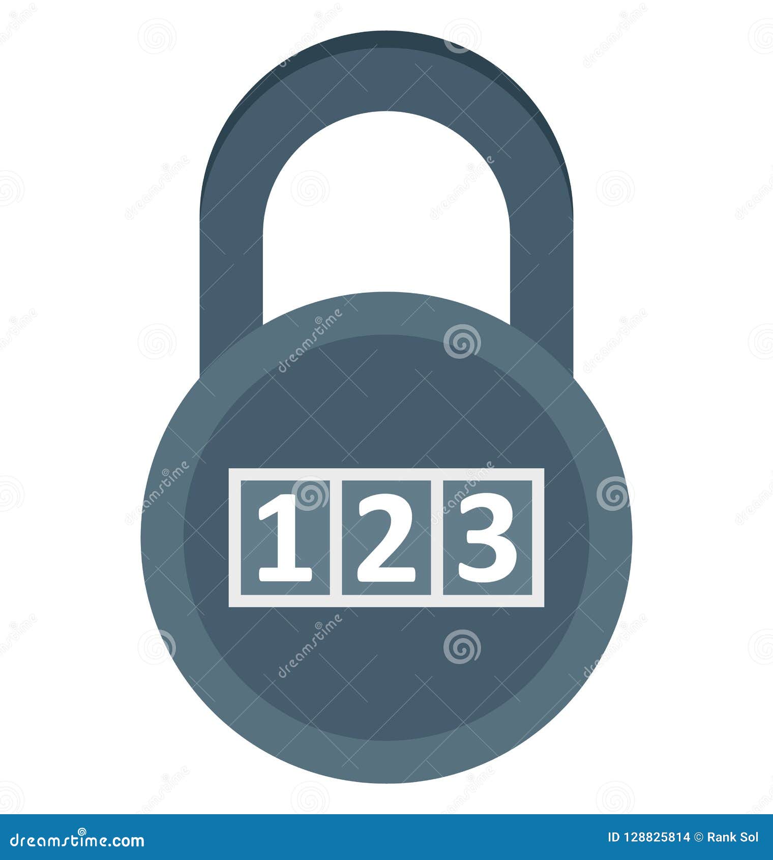 Digital Lock Color Isolated Vector Icon that Easily Can Be Modified and ...