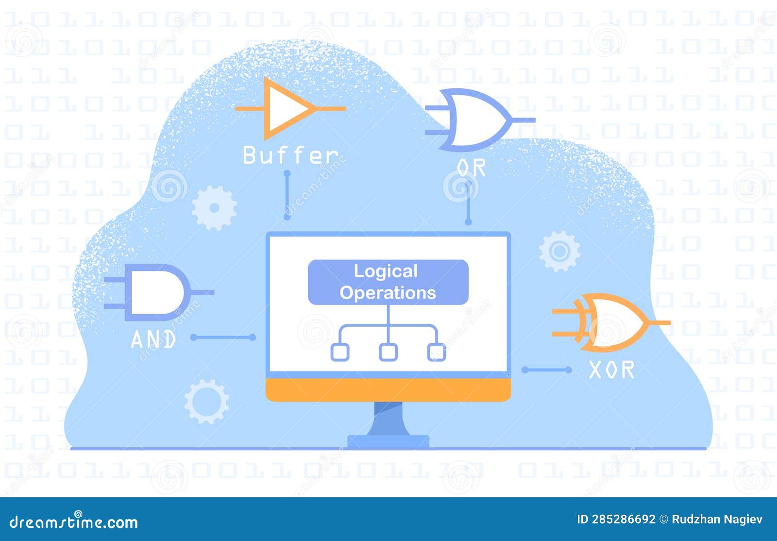 Digital Logic Gate Symbols Vector Concept Stock Vector - Illustration ... Digital Logic Gate Symbols Vector Concept Stock Vector - Illustration ...