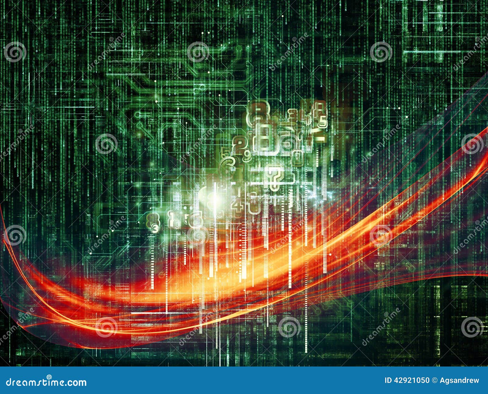 Digital Logic stock illustration. Illustration of effect - 42921050