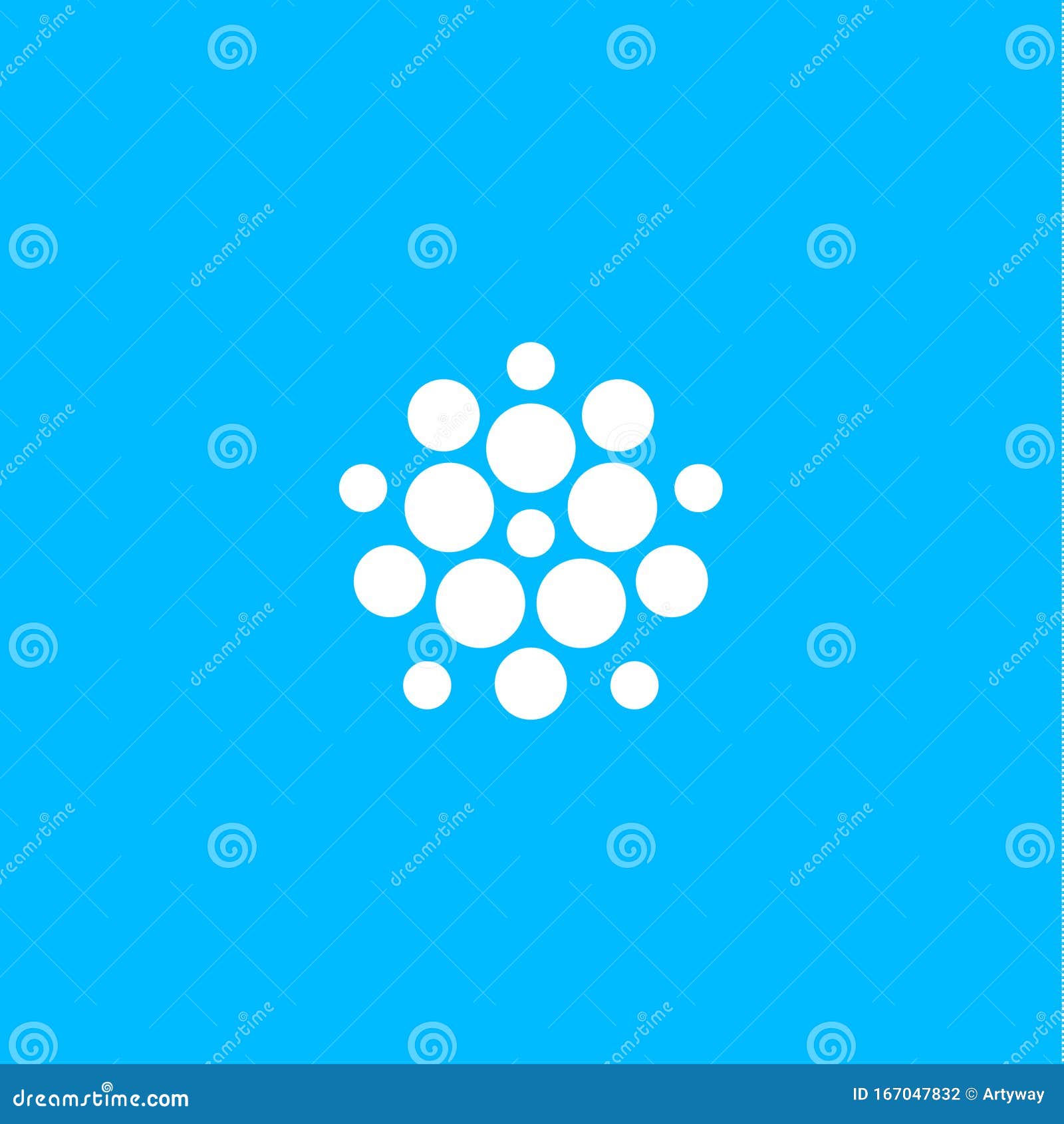 Digital Logos Set. Vector Isolated Circle Logo. Creative Template. Red ...