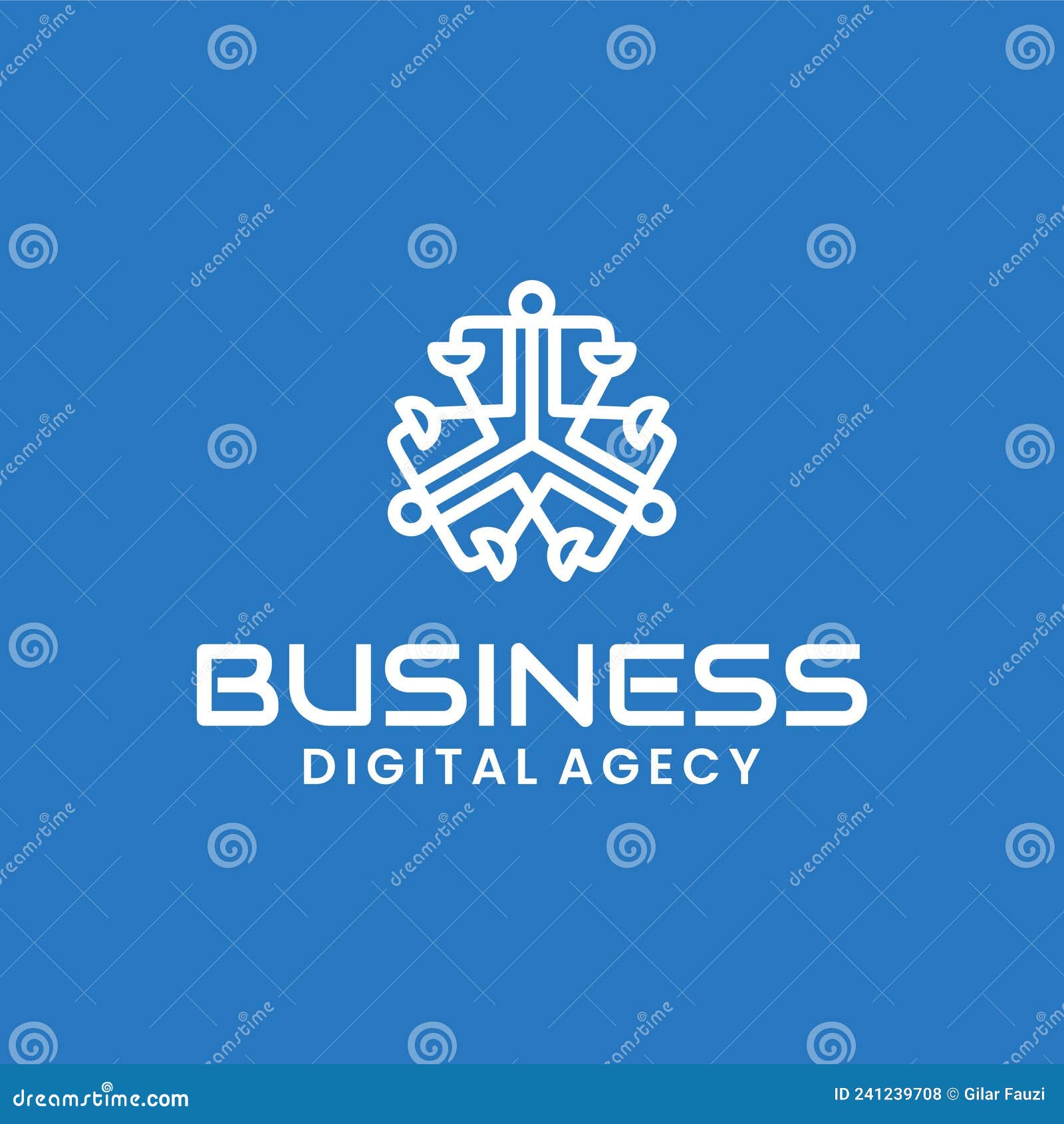 Digital Logos and Technology Stock Vector - Illustration of modern ...