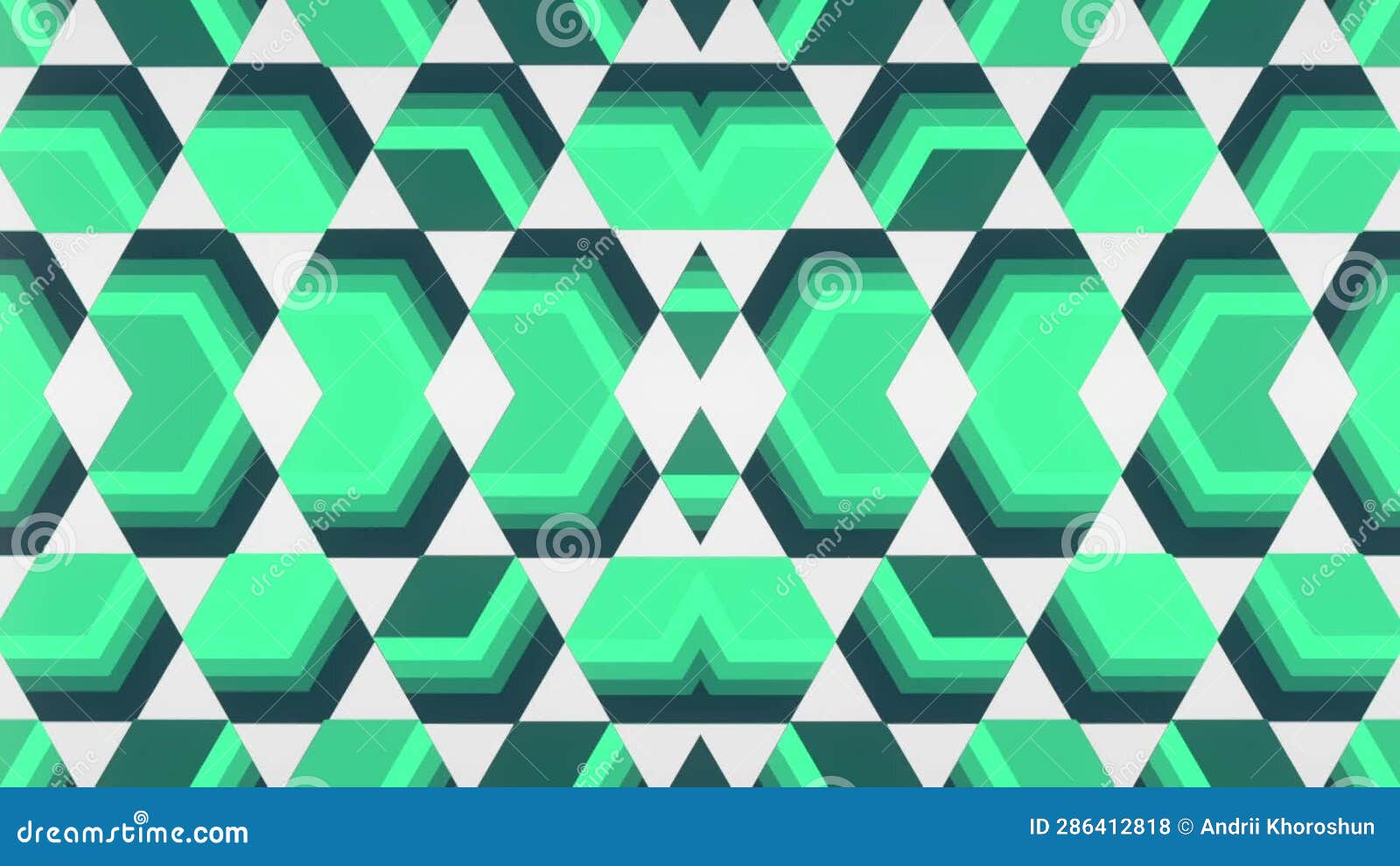 Digital Loop Animation of a Group of Green Cubes. 3d Rendering HD Stock ...