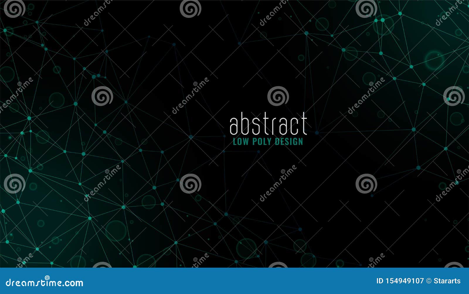 Digital Low Poly Mesh Technology Background Stock Vector - Illustration ...
