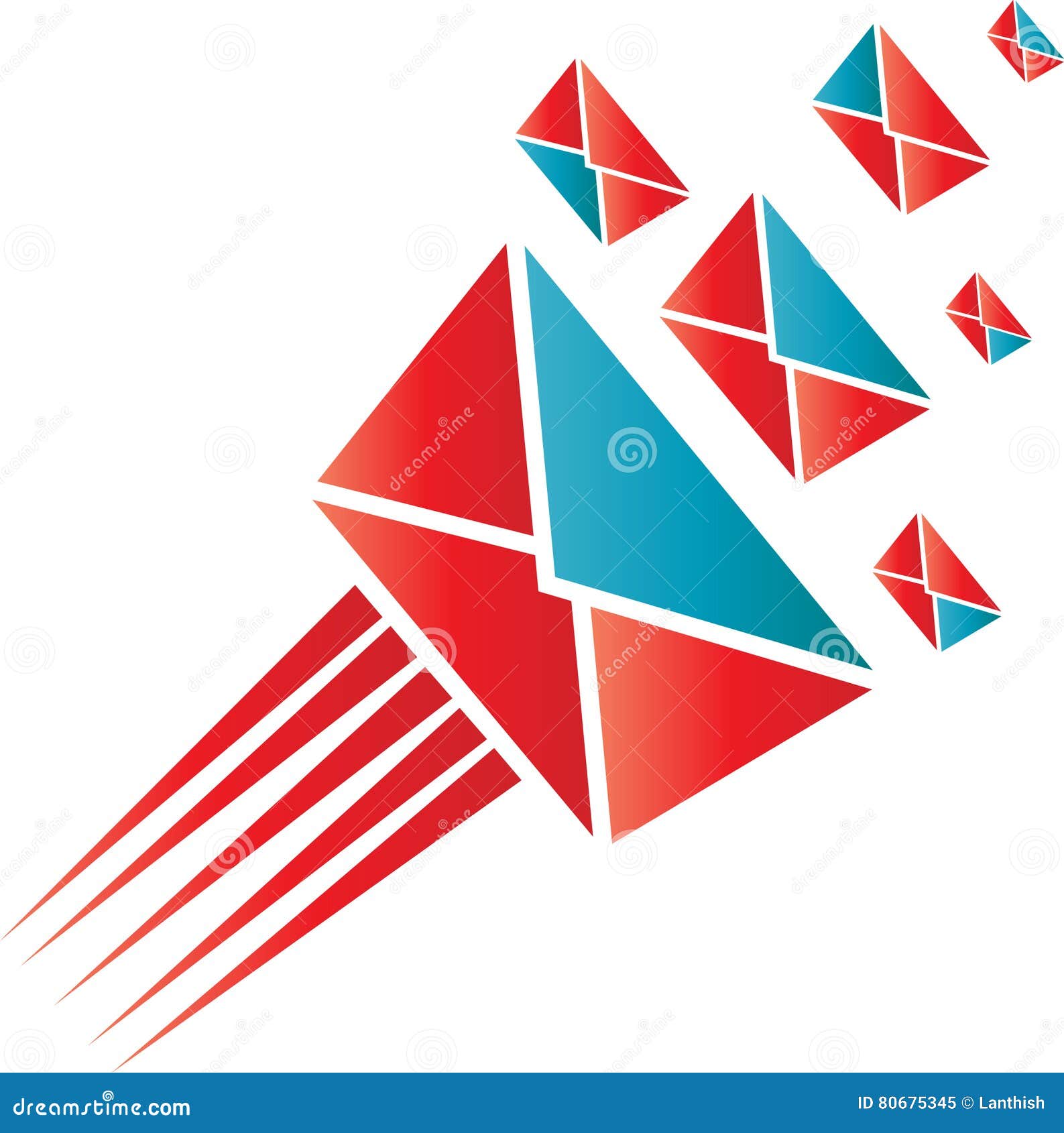 Digital mail concept stock vector. Illustration of board - 80675345