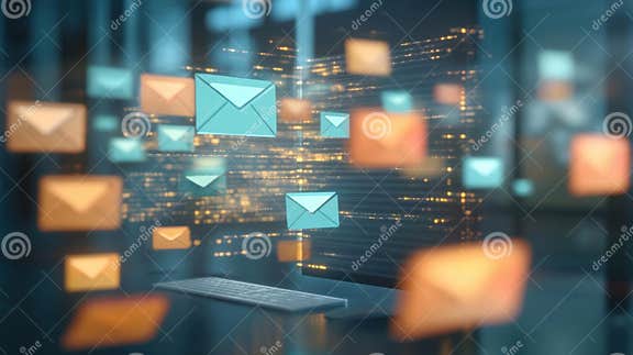 Digital Mailbox, a Visual Representation of the Modern Inbox Stock ...