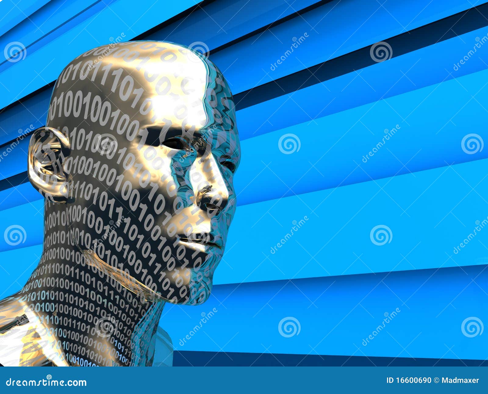 Digital man stock illustration. Illustration of background - 16600690